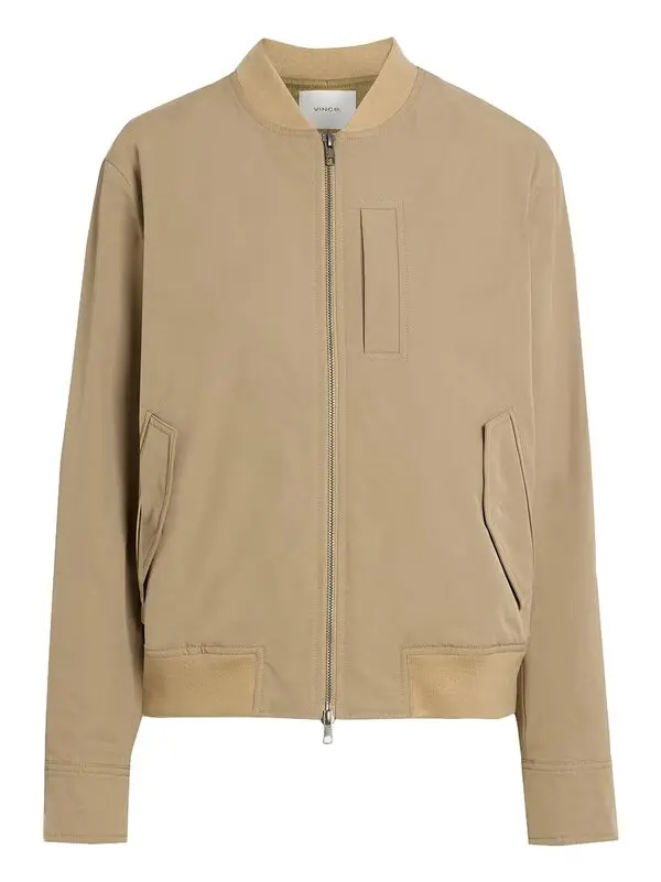 Vince Shell Bomber Jacket - Sand