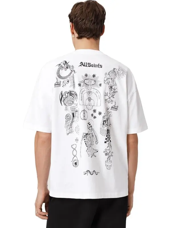 ALLSAINTS Terra Oversized Graphic T-shirt - White