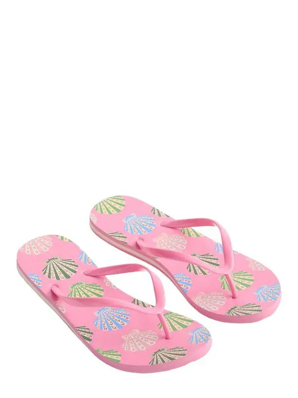 VERA BRADLEY Printed Flip Flops - Pink