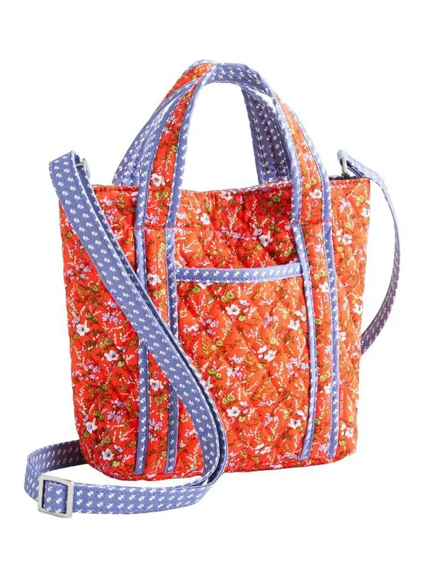 VERA BRADLEY Mini Hathaway Printed Tote Bag - Orange