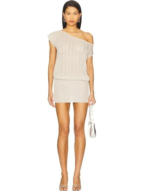I.AM.GIA Xola Mini Dress In Metallic - Silver