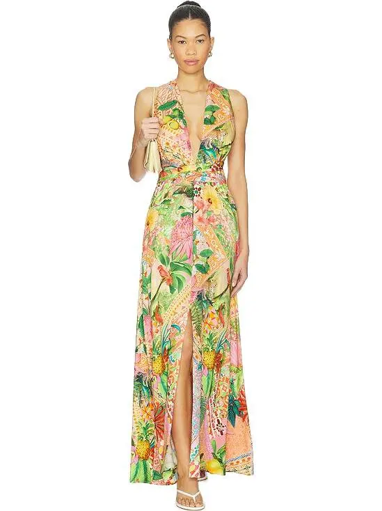 Luli Fama Convertible Maxi Dress - Multicolor