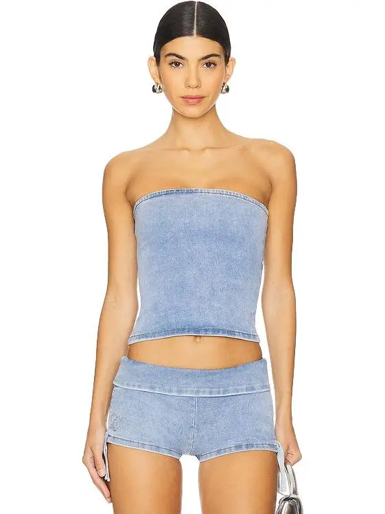 I.AM.GIA Carter Denim Top - Denim Blue