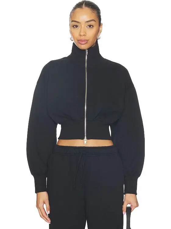 Superdown Branka Zip Up Jacket - Black