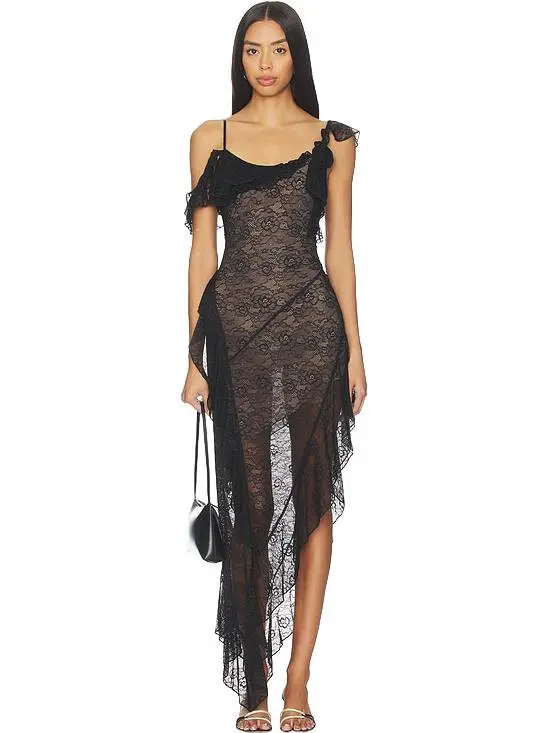 I.AM.GIA Julietta Maxi Dress - Black With Tan Lining