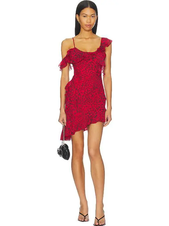 I.AM.GIA Julietta Mini Dress - Red Leopard
