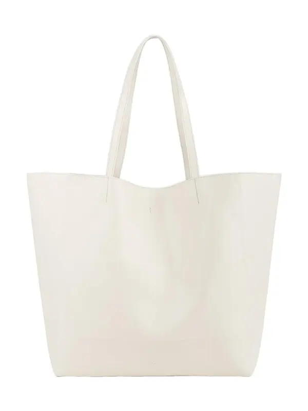 TOTEME Roam Leather Tote - Creme