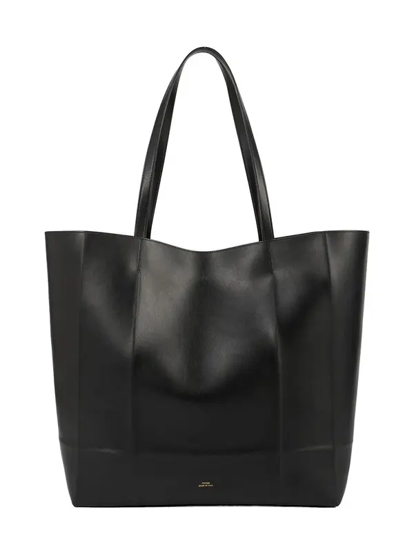 TOTEME Roam Leather Tote - Black