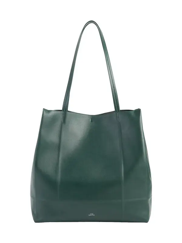 TOTEME Roam Leather Tote - Dark Green