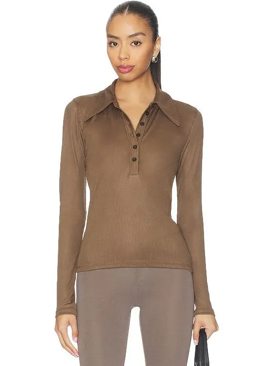 Citizens Of Humanity Shaea Polo Shirt - Cocoa
