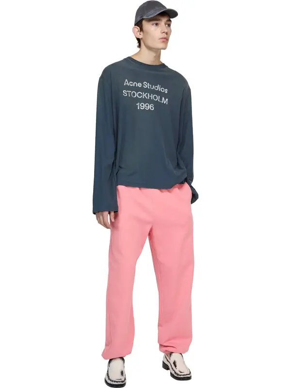 Acne Studios Cotton Jersey Sweatpants - Tango Pink