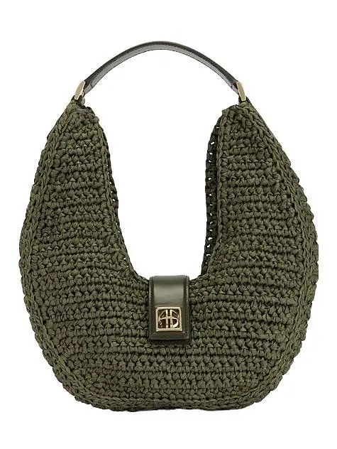 ANINE BING Lou Shoulder Bag - Olive