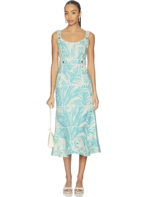 Alexis Kayleen Dress - Aqua Palm