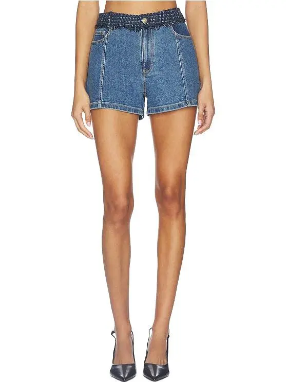 Cinq À Sept Vinny Denim Short - Blue Haze & Indigo Multi