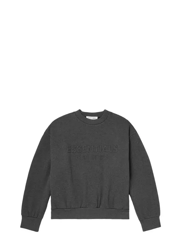 Fear Of God Logo-embossed Sweatshirt - Gray