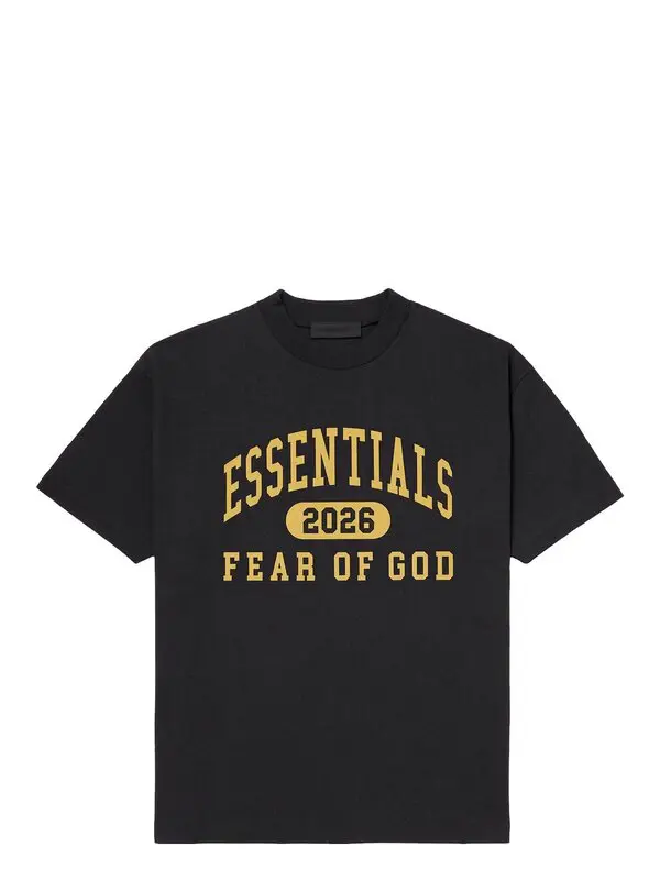 Fear Of God Logo-print Cotton-jersey T-shirt - Black