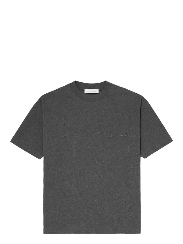 Fear Of God Logo-print Cotton-jersey T-shirt - Gray