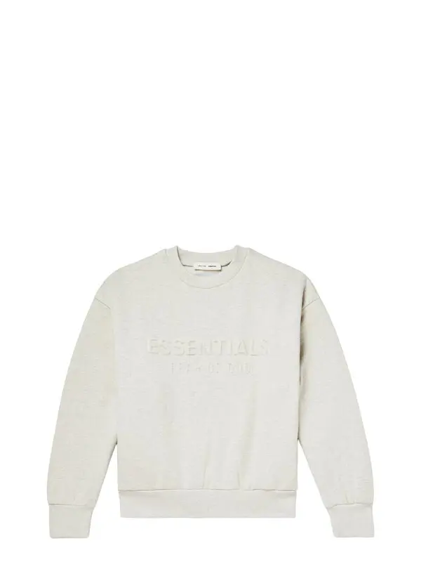 Fear Of God Logo-embossed Sweatshirt - Gray
