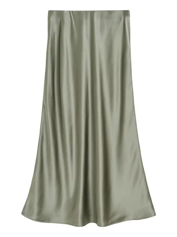 BY MALENE BIRGER Boshan Midi Skirt - Deep Lichen Green