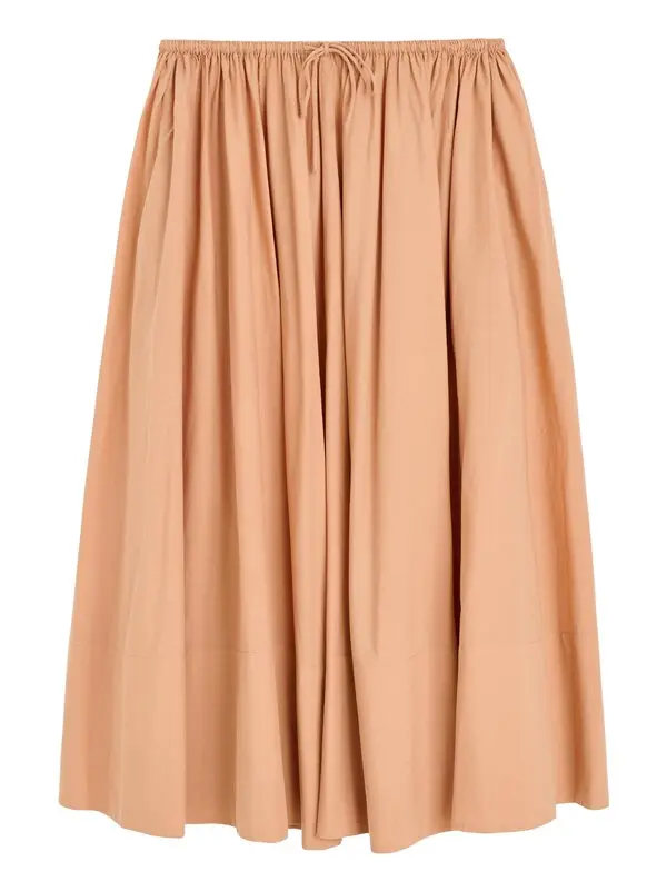 BY MALENE BIRGER Pheo Organic Cotton A-line Skirt - Warm Clay