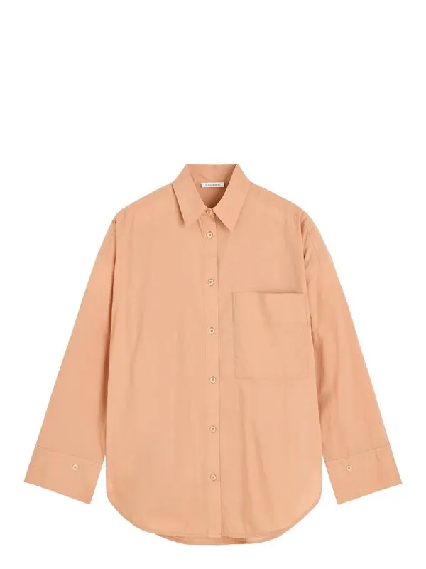 BY MALENE BIRGER Derris Voile Organic Cotton Shirt - Warm Clay