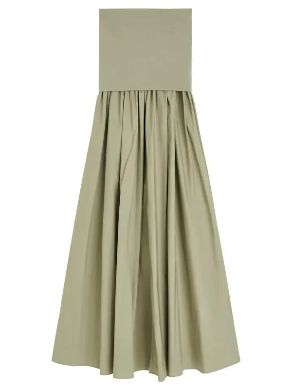 BY MALENE BIRGER Marc Organic Cotton Maxi Dress - Deep Lichen Green