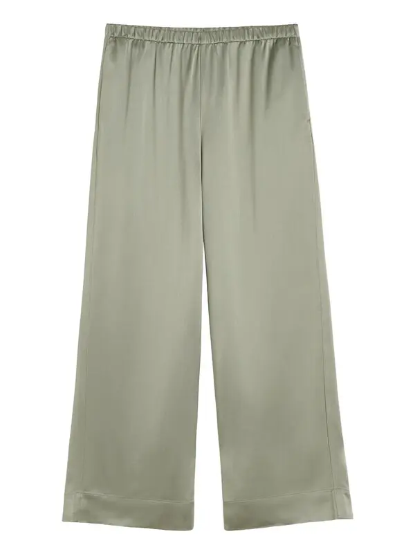BY MALENE BIRGER Cabello Wide-leg Trousers - Deep Lichen Green