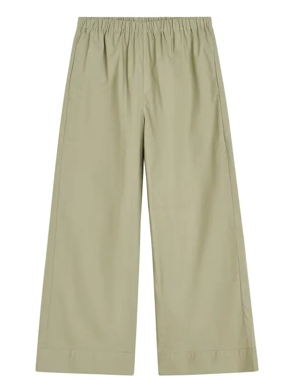BY MALENE BIRGER Mirabello Organic Cotton Trousers - Deep Lichen Green