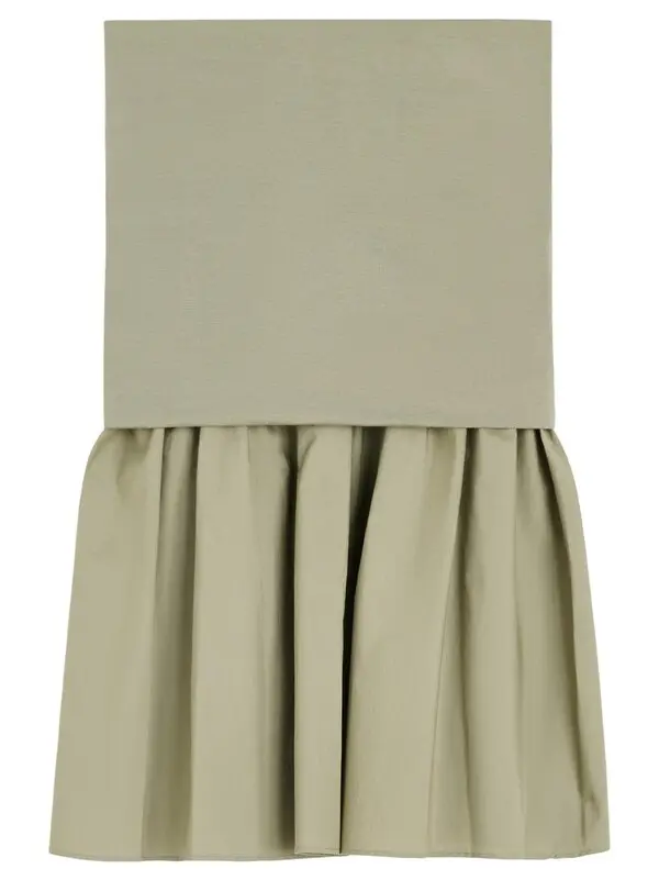 BY MALENE BIRGER Marcia Organic Cotton Mini Dress - Deep Lichen Green