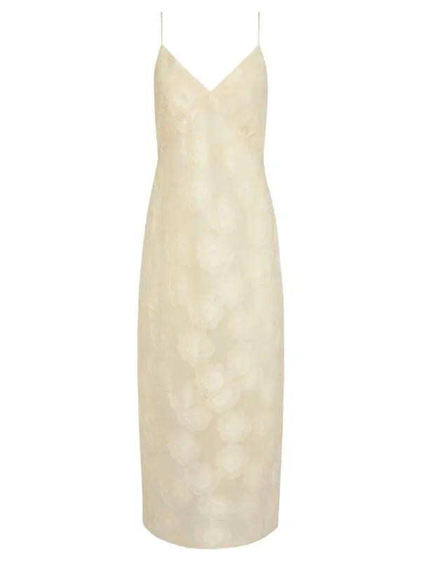 Onia Burnout Slip Maxi Dress - Off-white