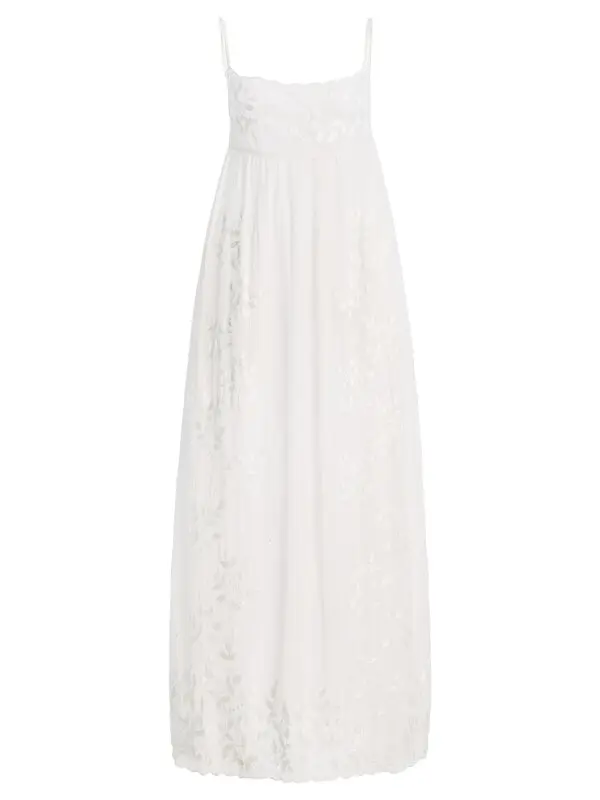 ALL THAT REMAINS Jenine Cotton-silk Dress - White