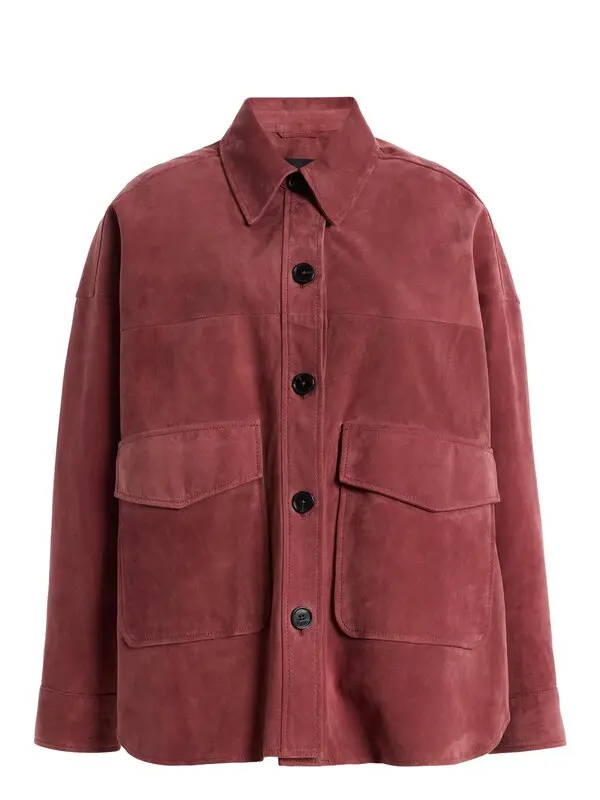 ARMA Kaylee Lamb Suede Jacket - Pink