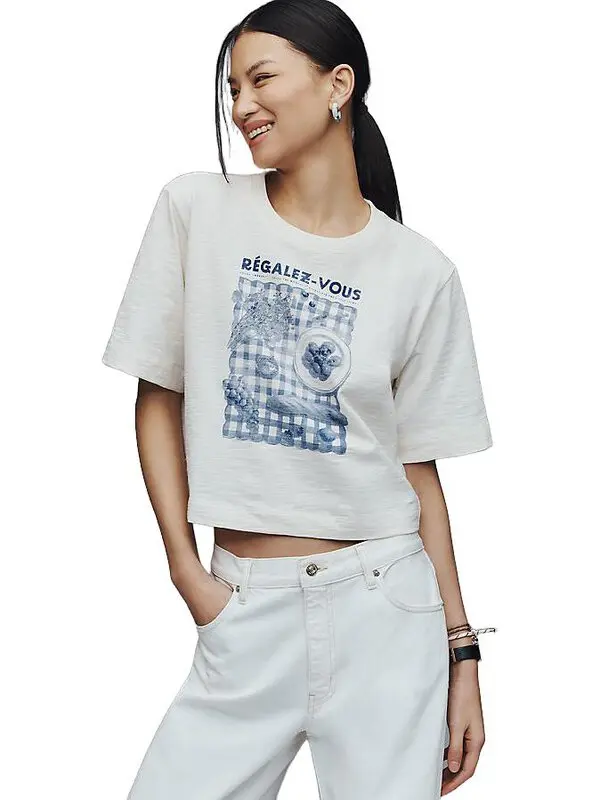 Maeve The Cory Boxy T-shirt - Navy