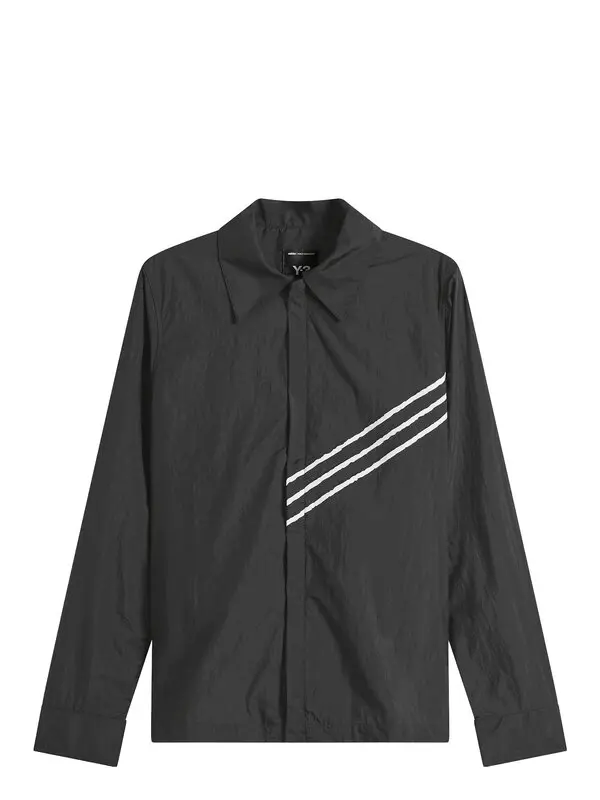 Y3 3-stripe Shirt - Black