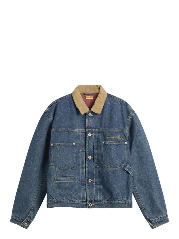 HUMAN MADE Corduroy Collar Denim Jacket - Indigo