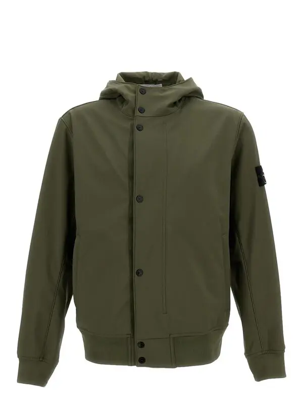 Stone Island Soft Shell Jacket - Green