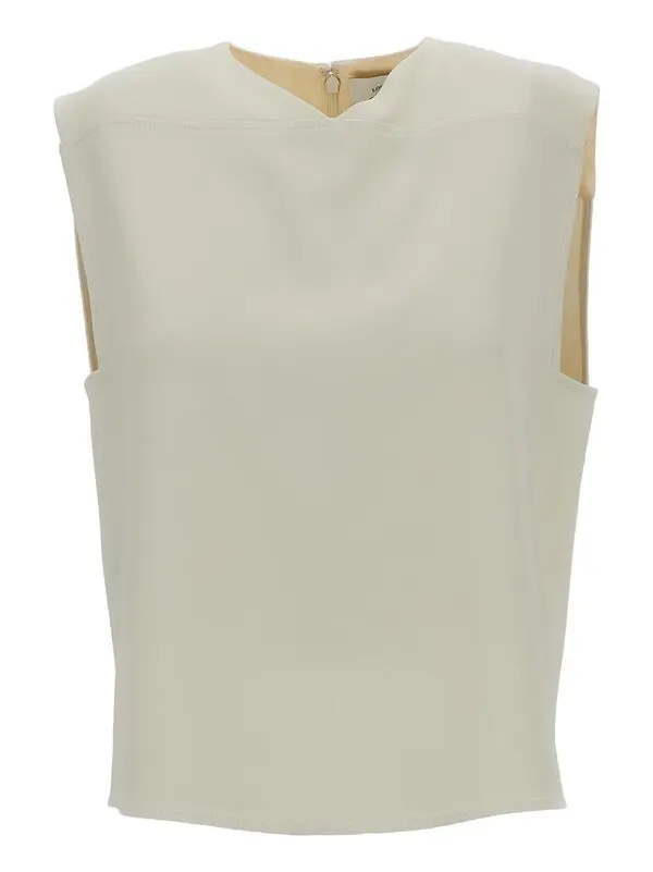 Loulou De Saison V-neck Daika Top - Beige