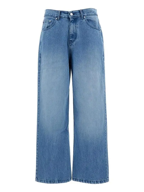 ARTE ANTWERP Circle Logo Pocket Trousers - Sky Blue