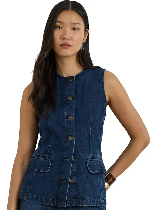 Ralph Lauren Denim Sleeveless Shirt - Maxen Wash