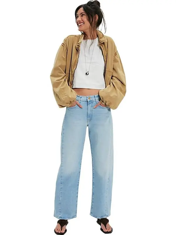 MOTHER The Mid-rise Half-pipe Hover Jeans - Instant Replay