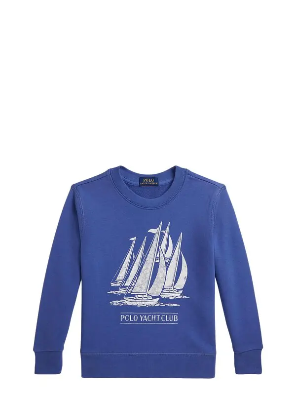 Ralph Lauren Sailboat-print French Terry Sweatshirt - Liberty