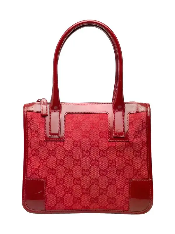 Gucci Gg Canvas Handbag - Red
