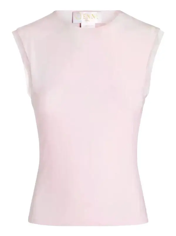 GENNY Round-neck Top - Pink