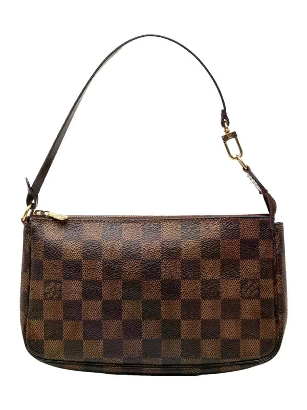 LOUIS VUITTON 2011 Damier Ebene Pochette Accessoires Shoulder Bag - Brown