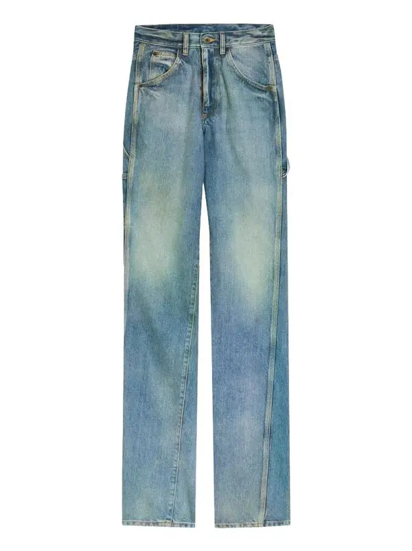 MAISON MARGIELA Button-fastening Straight-leg Jeans - Blue