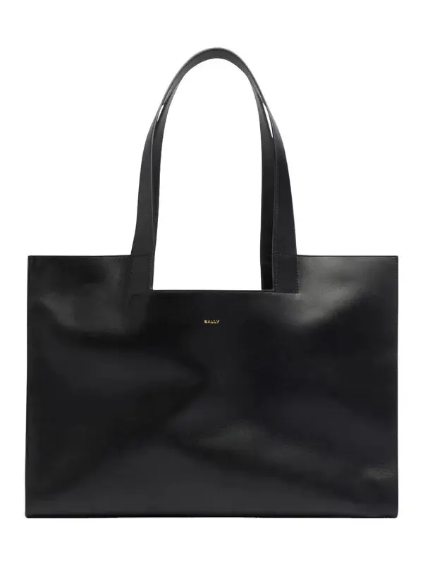 Bally Leather Tote Bag - Black
