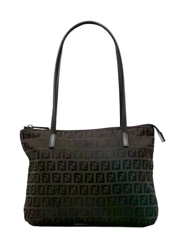 Fendi 2000-2010 Zucchino Canvas Tote Bag - Brown