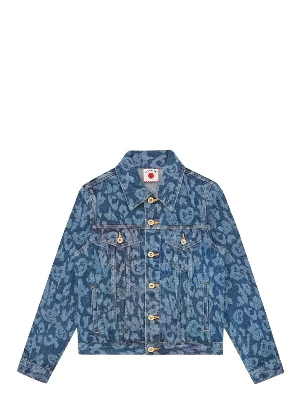ICECREAM Logo-appliqué Denim Jacket - Blue