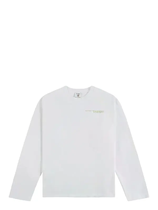 Casablanca Glitch Orchid Long-sleeve T-shirt - White