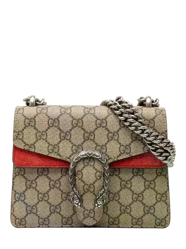 Gucci Small Gg Supreme Dionysus Crossbody Bag - Brown